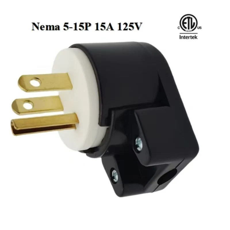 American-standard-industrial-plugs-Nema-5-15p-15A-125V-Rotating-360-DIY ...