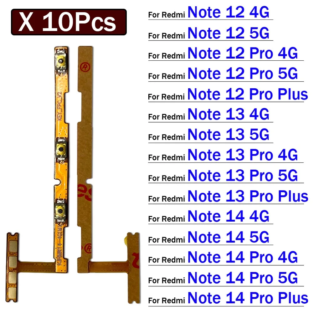 10Pcs, Power Switch On Off Button Volume control Key Button Flex Cable ...