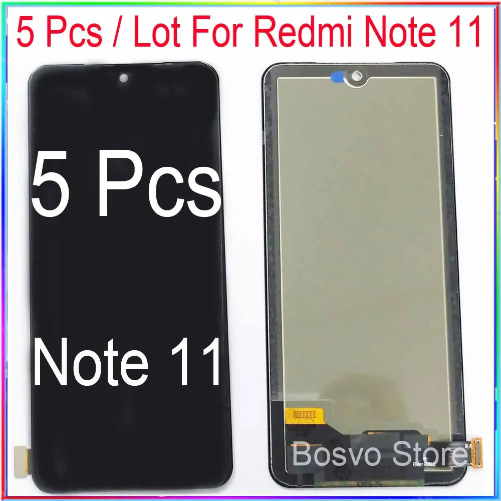 Wholesale 5 Pieces/Lot For Xiaomi Redmi Note 11 LCD screen display with ...