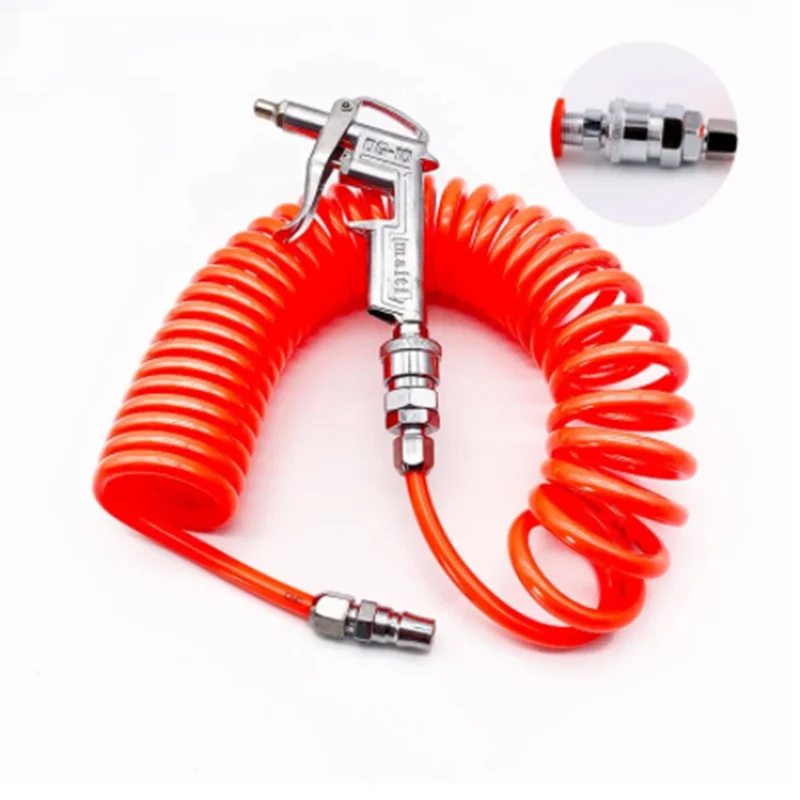 공압 에어 블로우 건 압축기, 피스톨 더스터 클리너, 유럽 스타일 DG10, 6M 스프링 튜브, 1PC| | - AliExpress