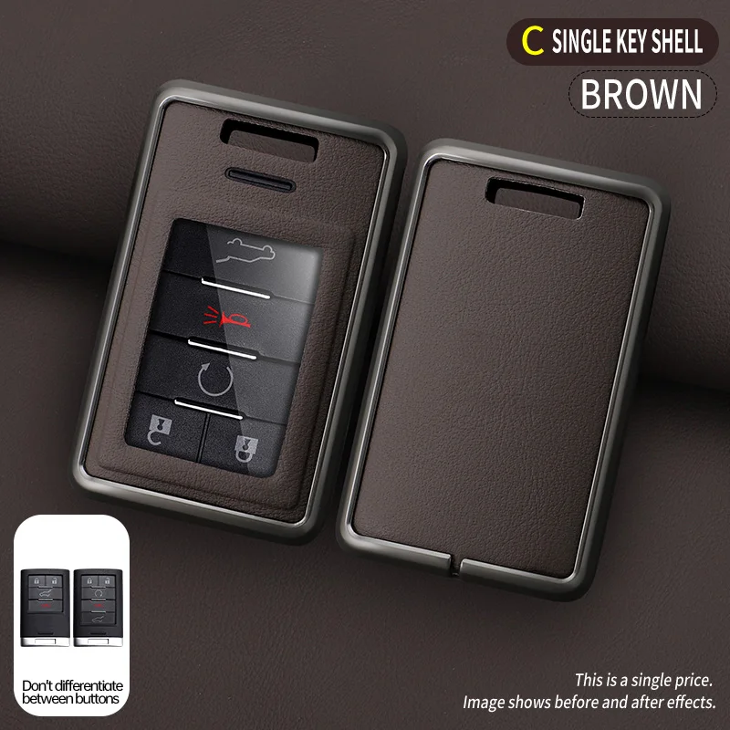 Zinc-alloy-Car-Remote-Key-Case-Cover-Shell-Fob-For-Chevrolet-C7 ...