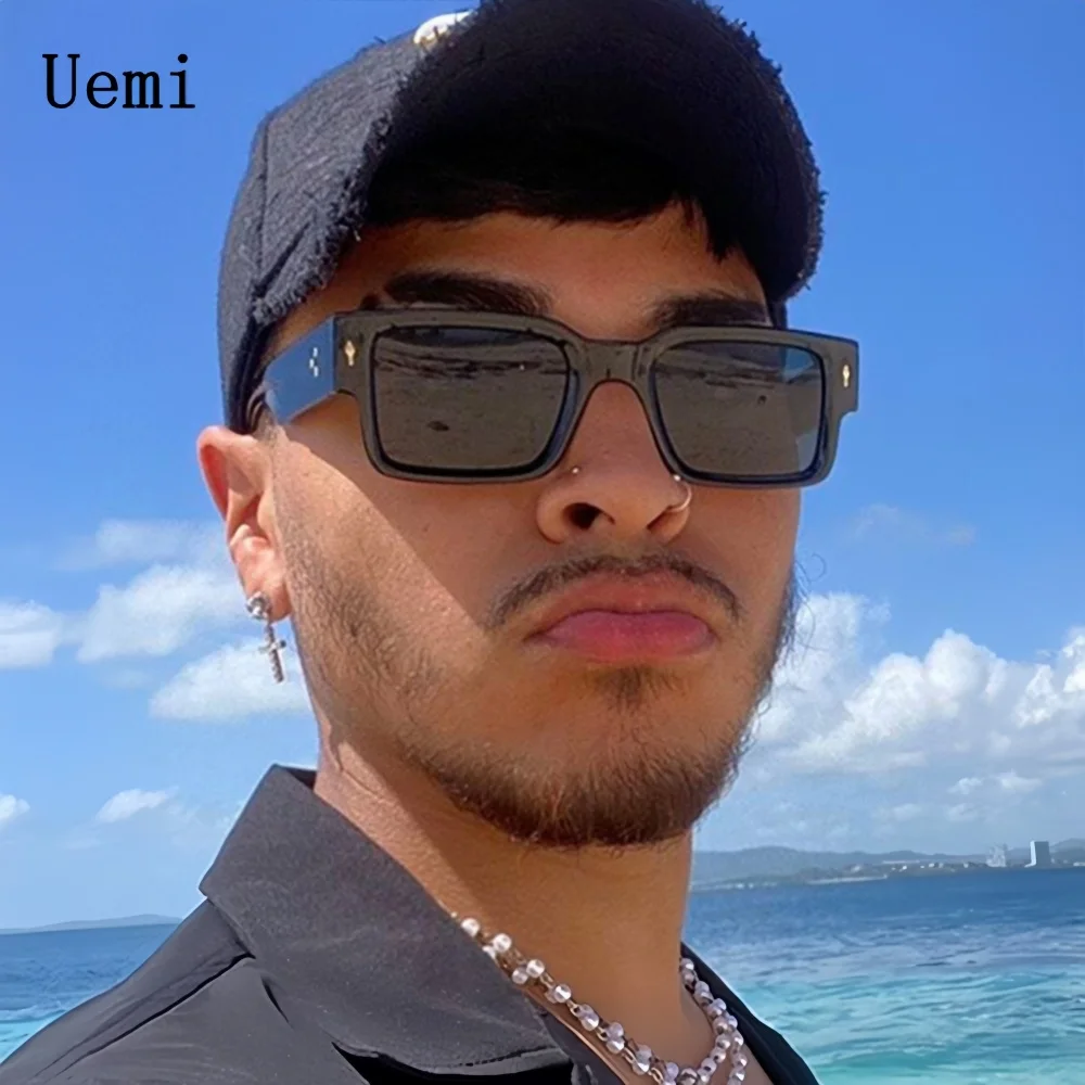 2025-New-Retro-Men-Square-Sunglasses-For-Women-Vintage-Luxury-Rivet ...