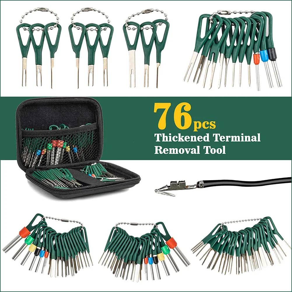 New-76Pcs-Car-Terminal-Removal-Repair-Tools-Electrical-Wiring-Crimp ...