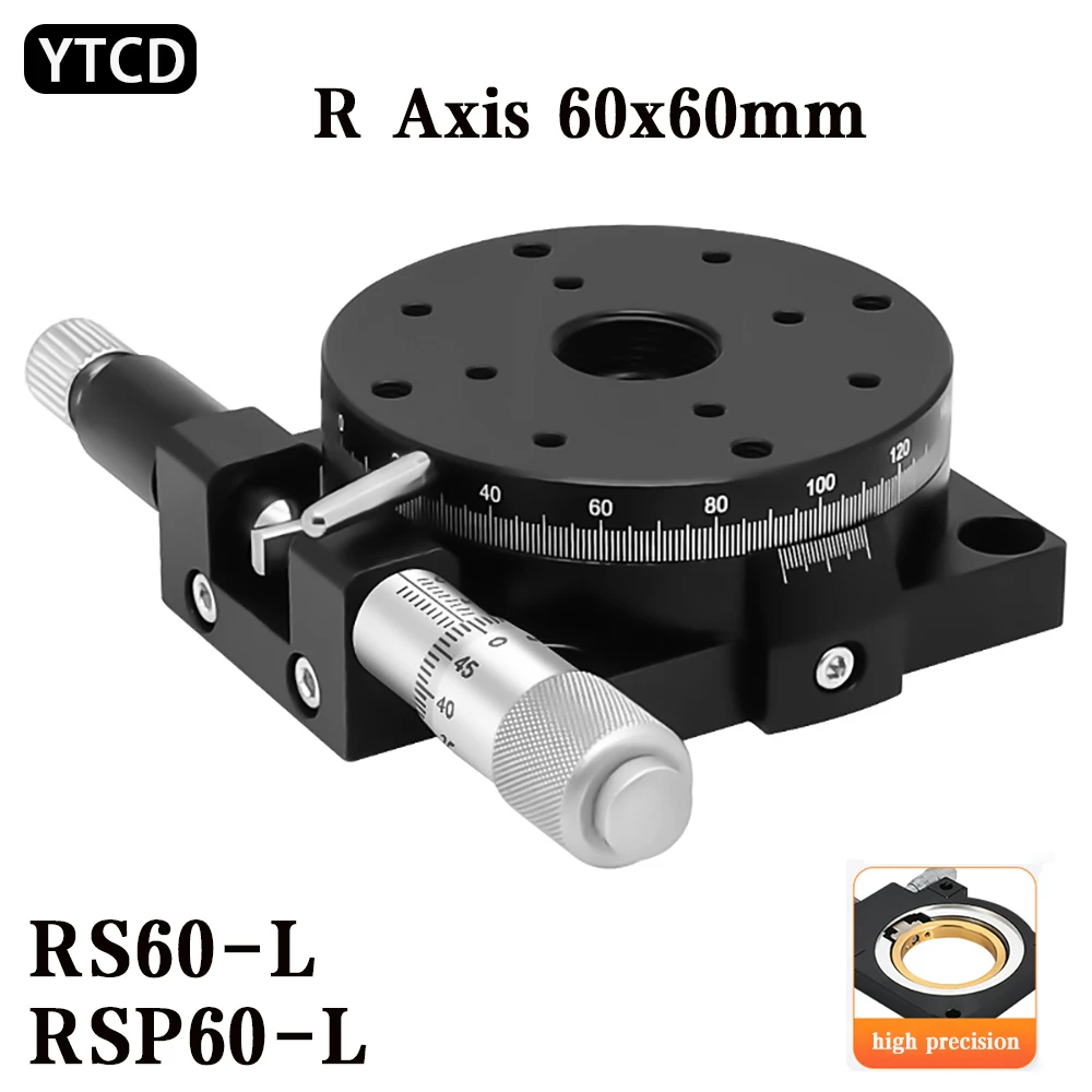 R Axis 60mm RS60-L RSP60-L Manual 360 Degree High Precision Angle ...
