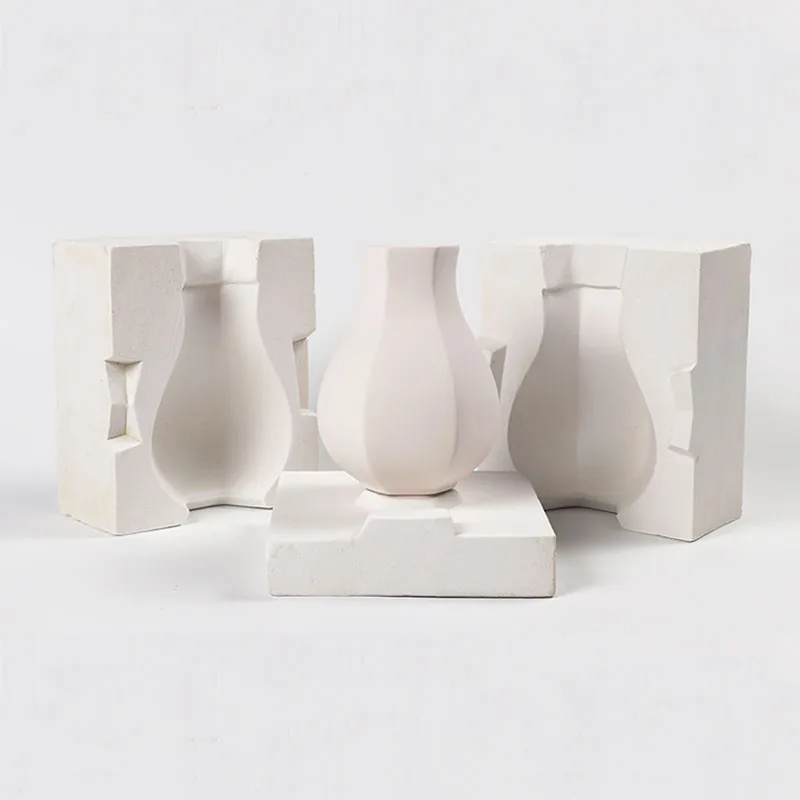 Hexagonal-Shape-Flower-Vase-Gypsum-Plaster-Mold-Moulds-DIY-Handmade ...