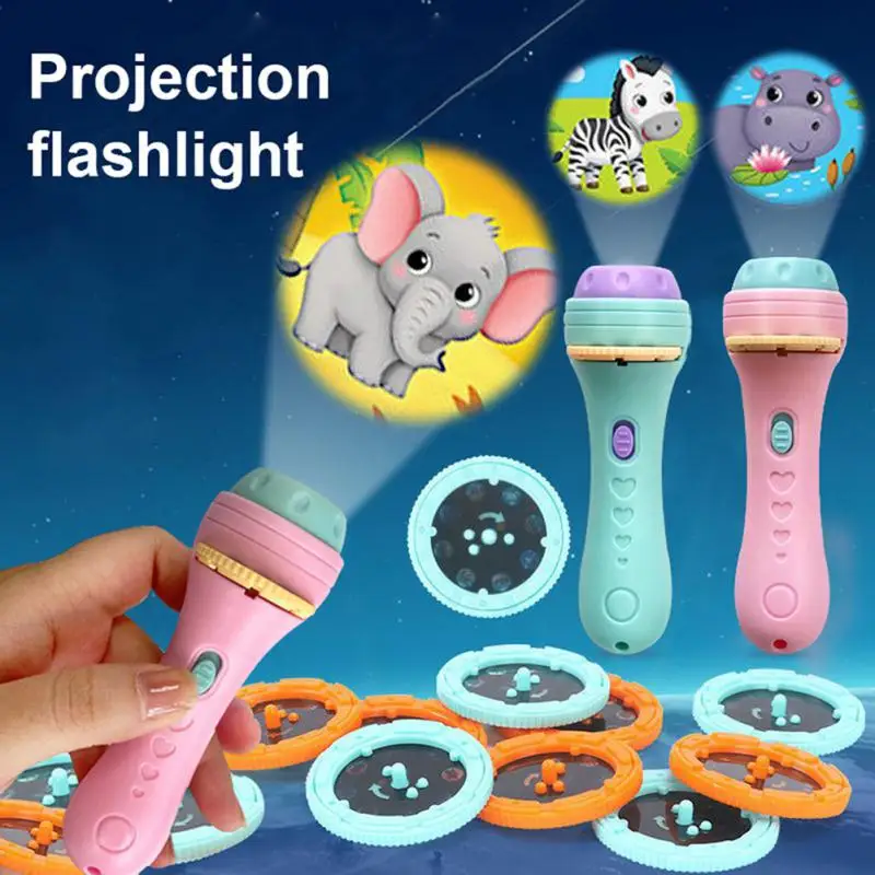 Baby-Sleeping-Book-Flashlight-Projector-Torch-Lamp-Toddler-Early ...