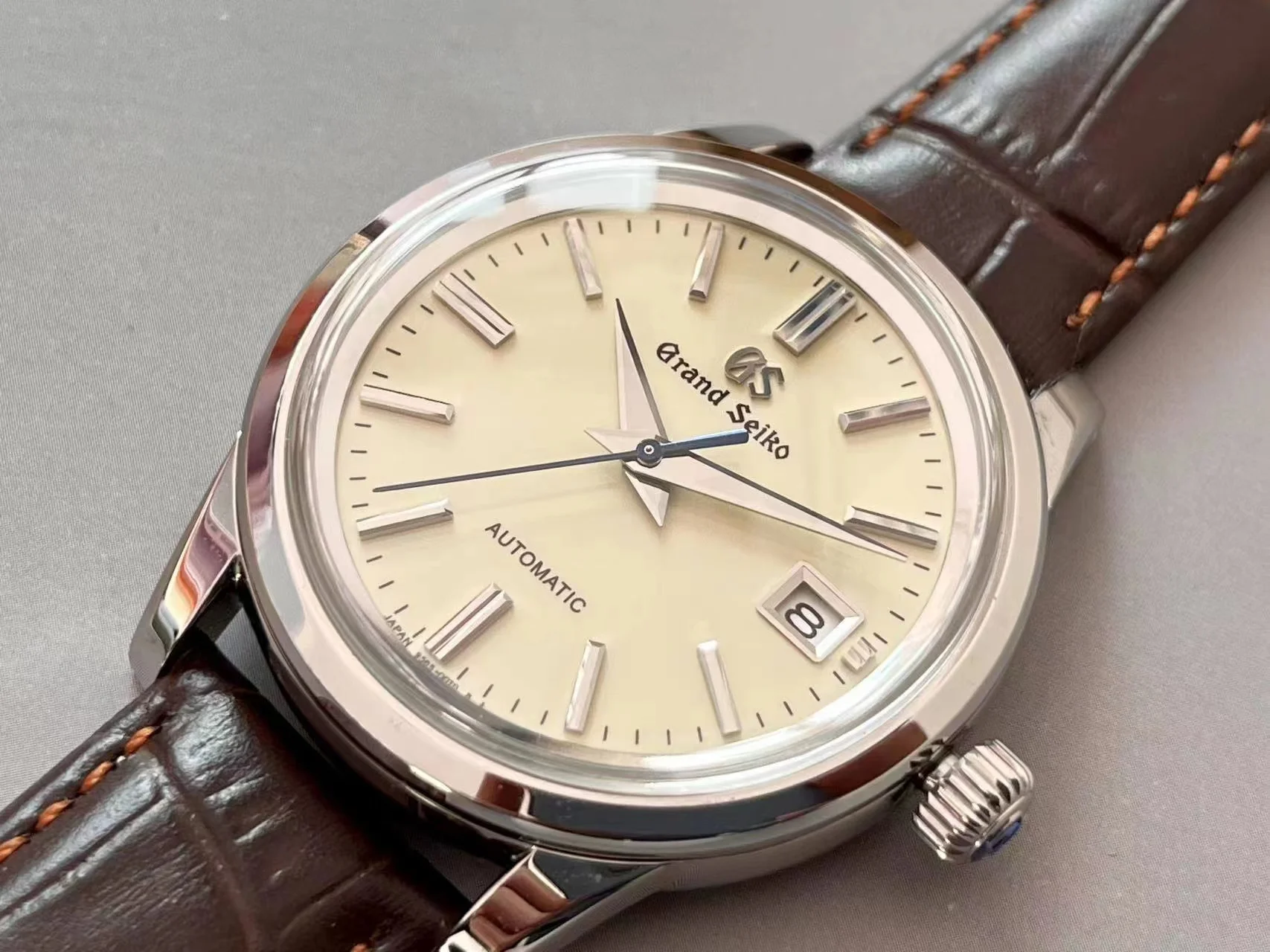 Seiko NH35 Movement Custom Sapphire Bubble Mirror Five sided Polished ...