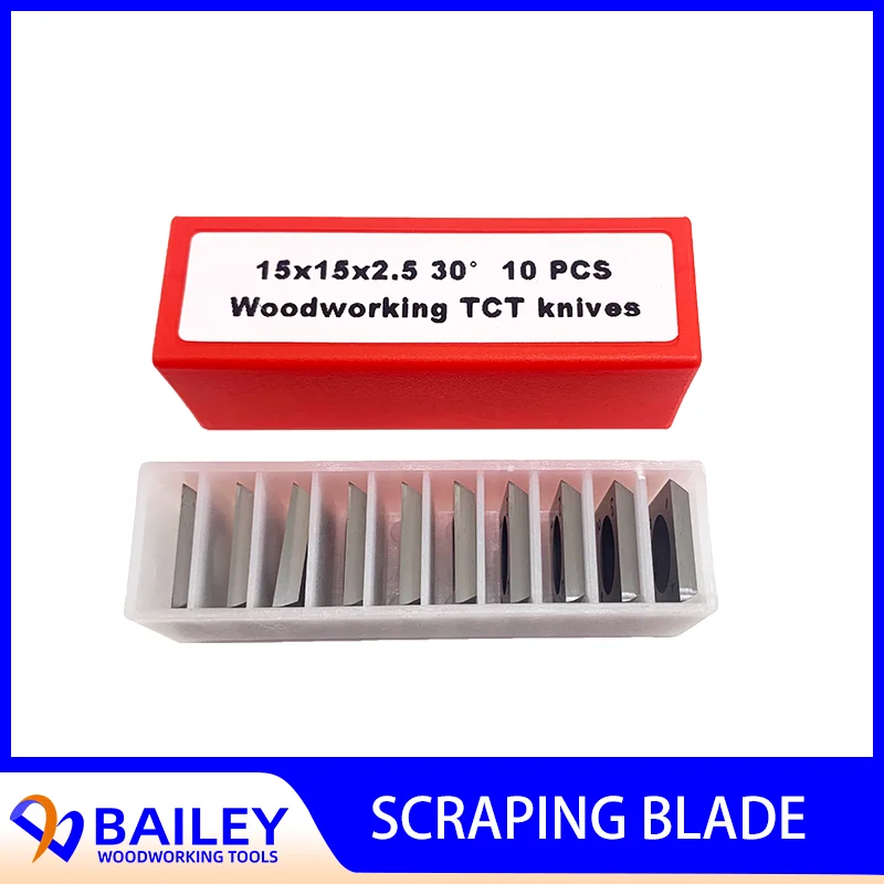 BAILEY-10PCS-Square-Carbide-Scraping-Blade-Woodworking-Tools-Knives ...