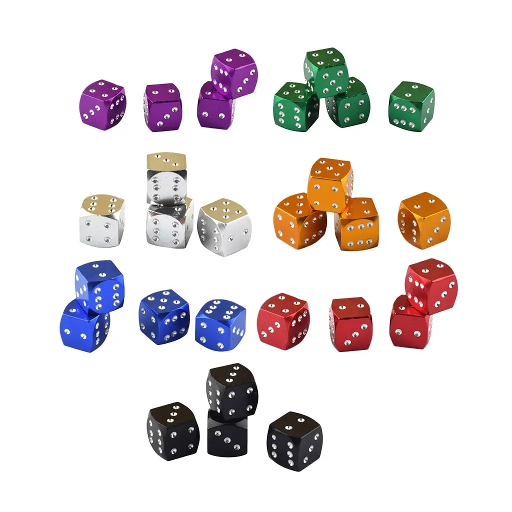Metal Dice Dust Valve Caps Car Tire Valve Stem Covers Wheel Tubeless ...