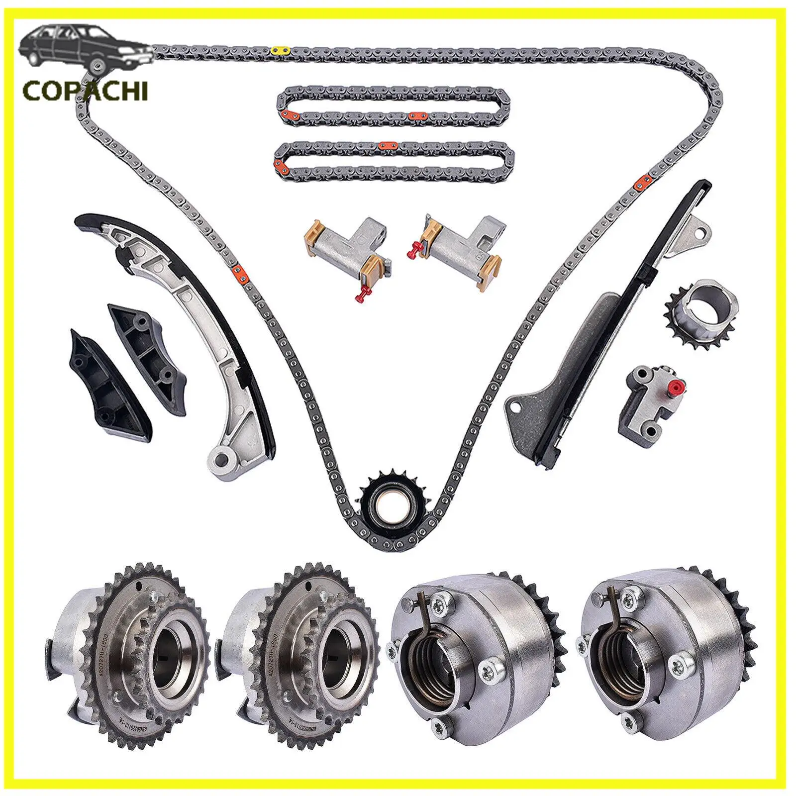 1Set Timing Chain Kit Camshaft Sprocket for Toyota Avalon Camry Sienna ...