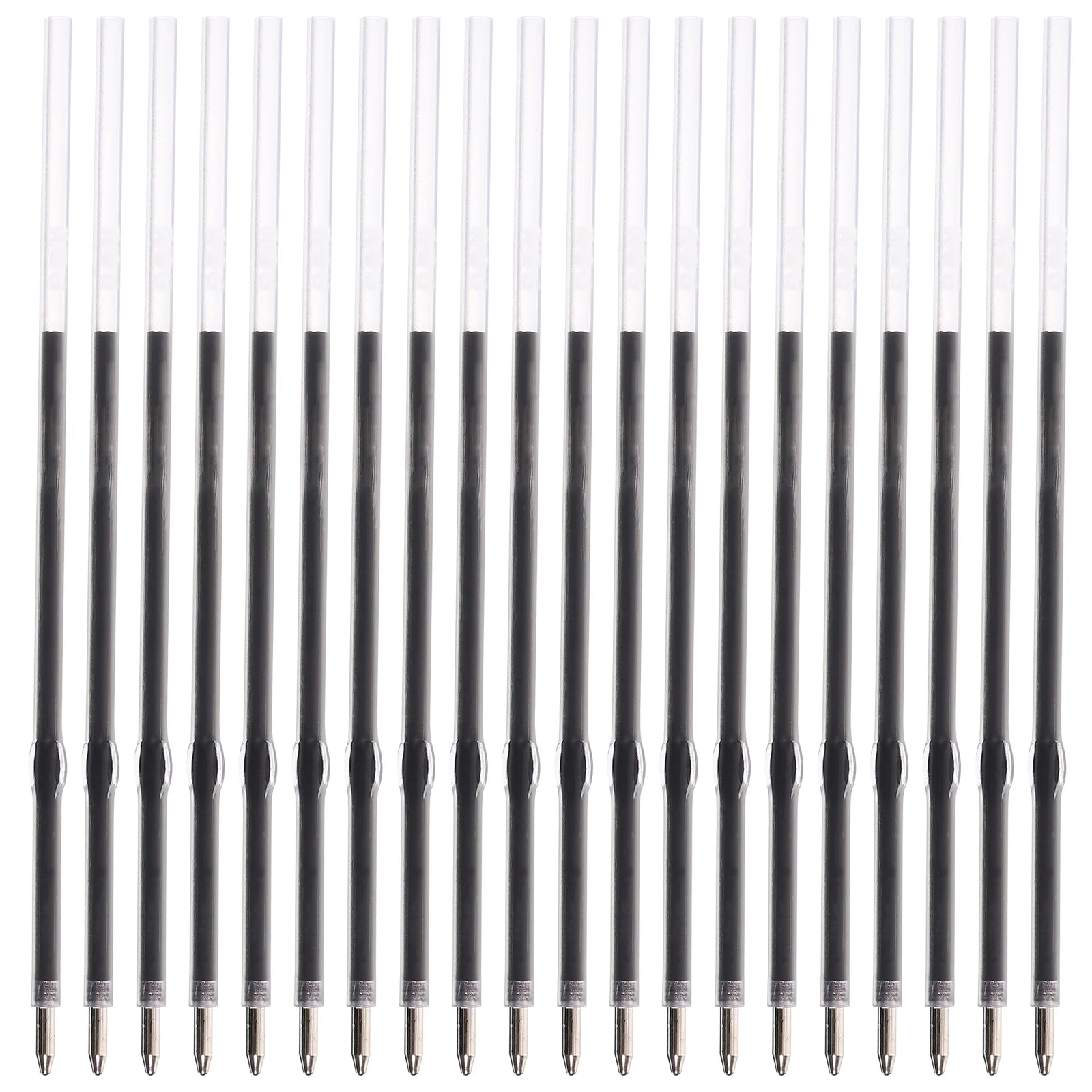 100pcs Black 0 7mm Press Type Ballpoint Pen Refills Gel Pen Writing ...