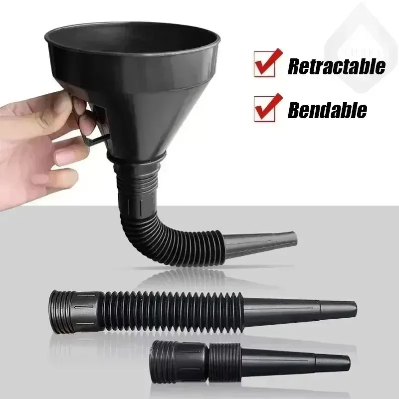 For Car Engine Refueling Funnels with Filter Extension Pipe Universal ...