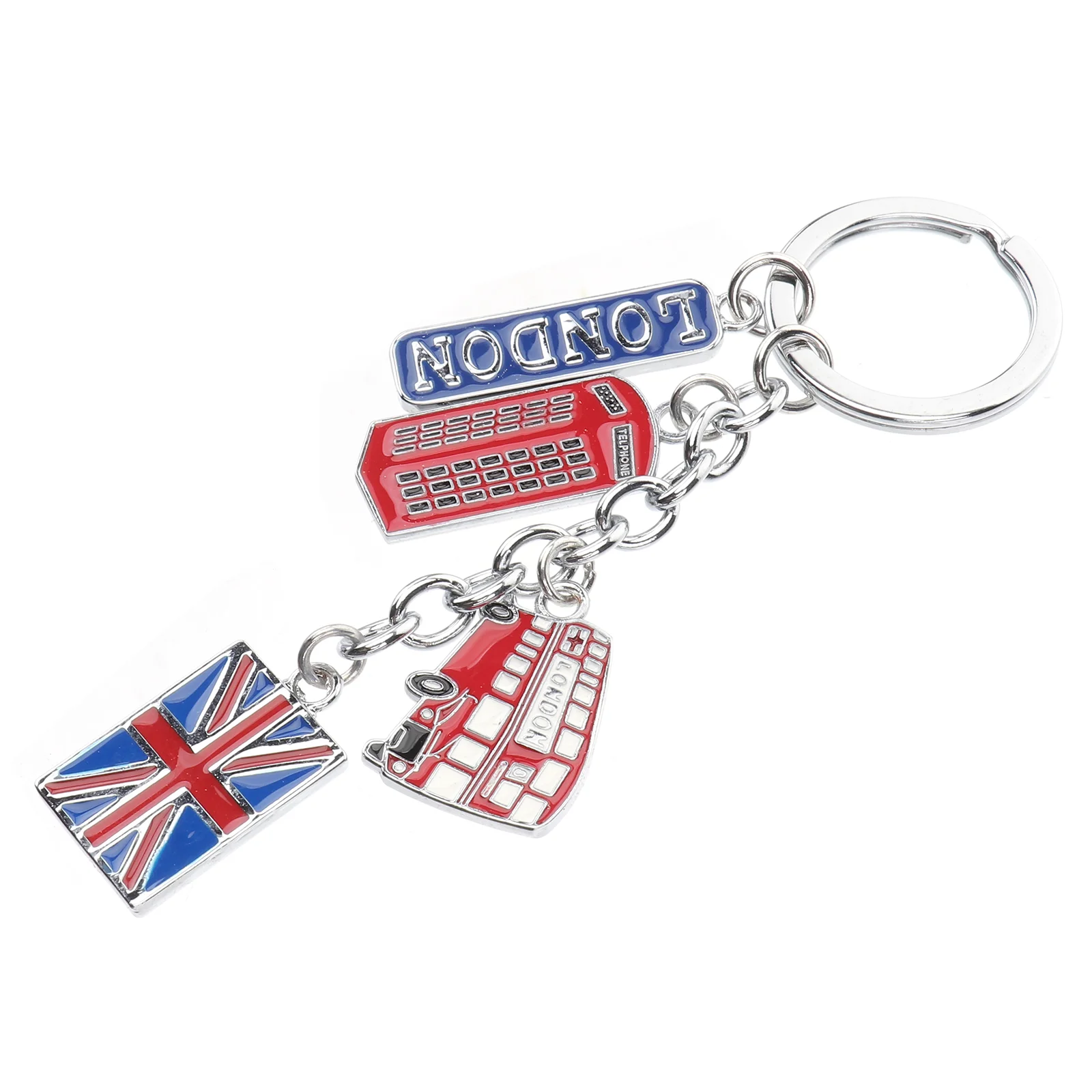 UK Flag Metal Keychain Souvenir Keychain Union Jack Keyring Car Keyring ...