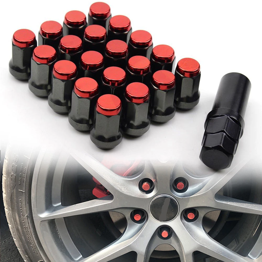 20pcs/set Car Wheel Lug Nuts 33mm Anti Theft Wheel Nut Caps Protection ...
