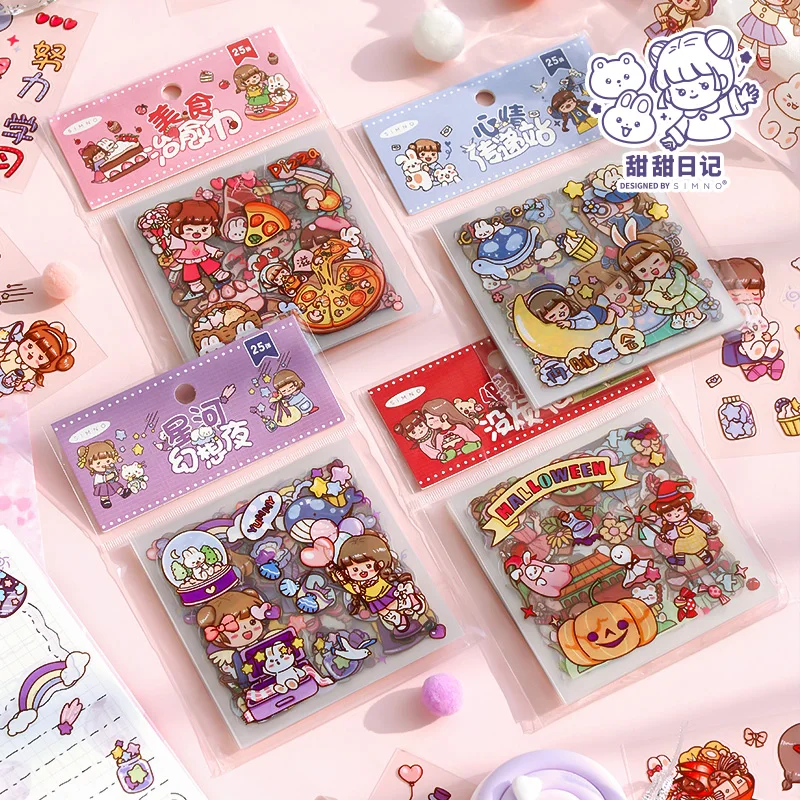 25pcs-PET-Cute-Small-Size-Laptop-Stickers-DIY-Transparent-Decorative ...