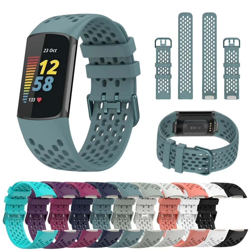Strap-For-Fitbit-Charge-5-6-Smart-Watch-Band-Sports-Breathable-Strap ...