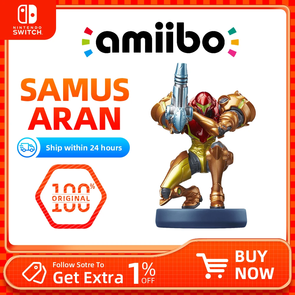 Nintendo-amiibo-samus-ARAN-consola-de-juegos-Nintendo-Switch-modelo-de ...