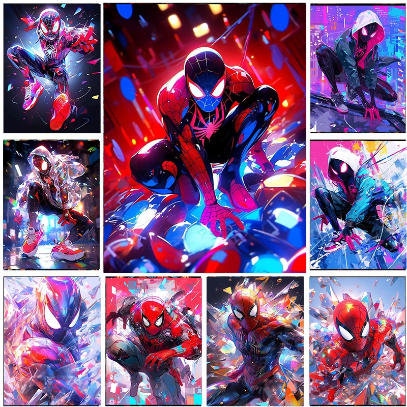Marvel-Diamond-Painting-5D-DIY-Spider-Man-Superhero-Mosaic-Embroidery ...