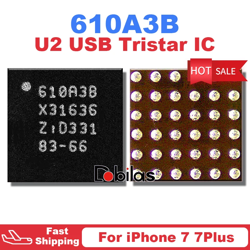 Chip-de-carga-USB-para-IPhone-7-Plus-610A3B-U2-1610A3B-7G-7-P-TRISTAR ...
