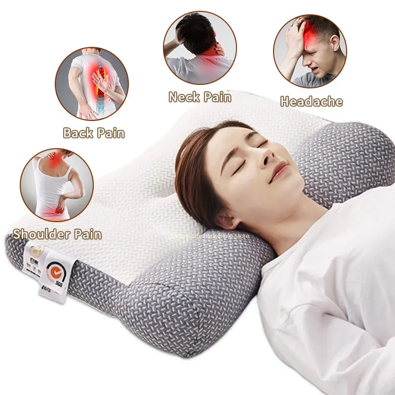 Super Ergonomic Orthopedic All Sleeping Pillow Positions Cervical ...