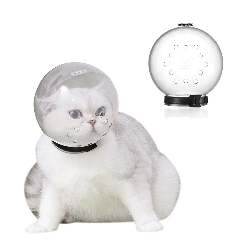 Grooming Mask Cat Muzzle Anti Bite Breathable Mask Anti Licking Protect ...