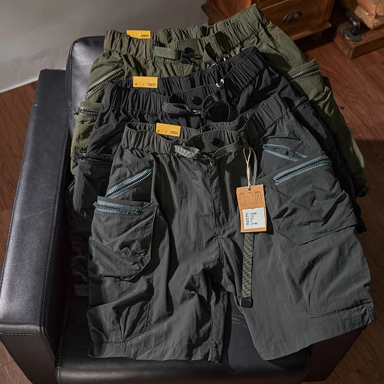 Summer New American Outdoor Quick Dry Cargo Shorts Men's Fashion Pure ...