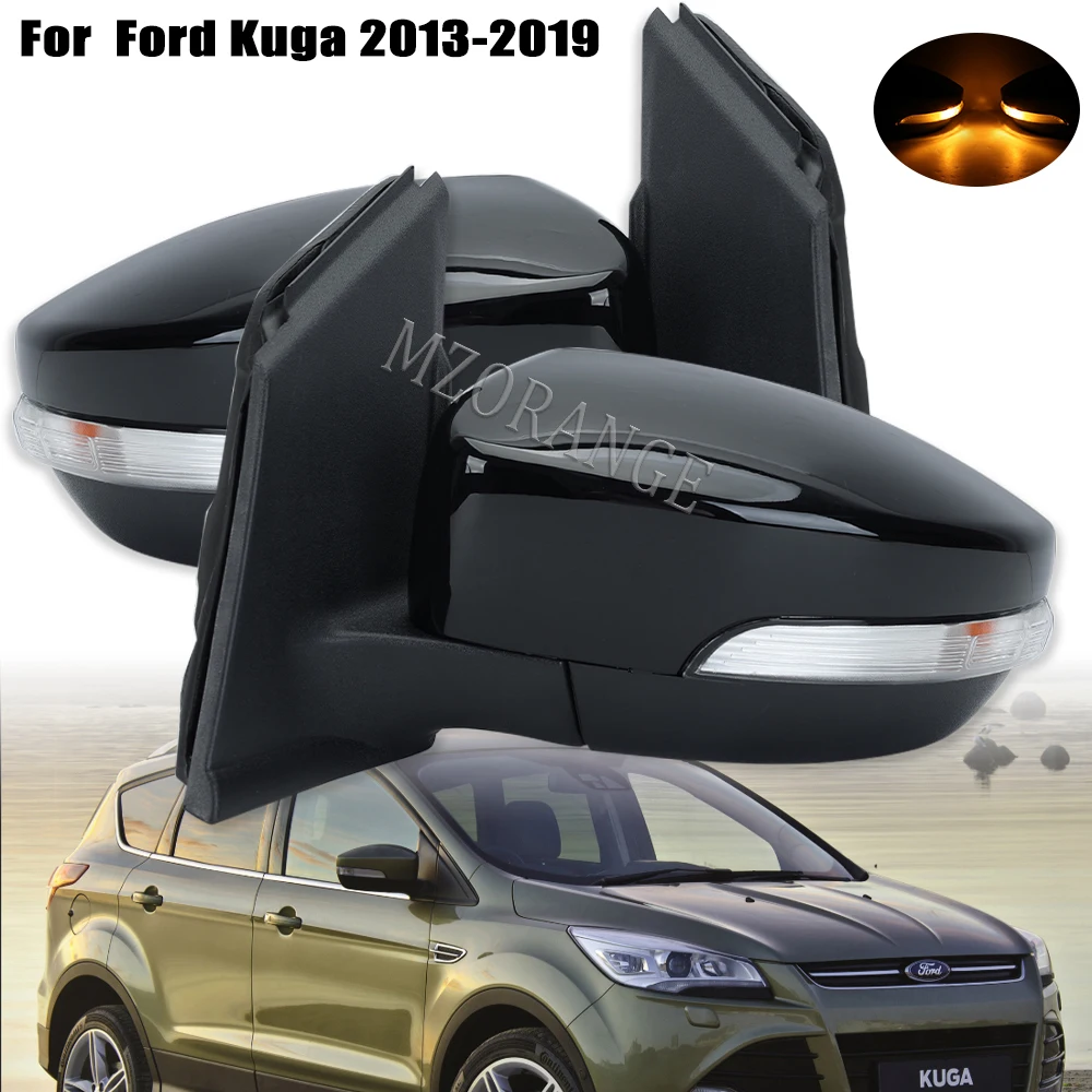 Rearview-Side-Mirror-Cover-for-Ford-Escape-Kuga-2013-2019-Heated ...
