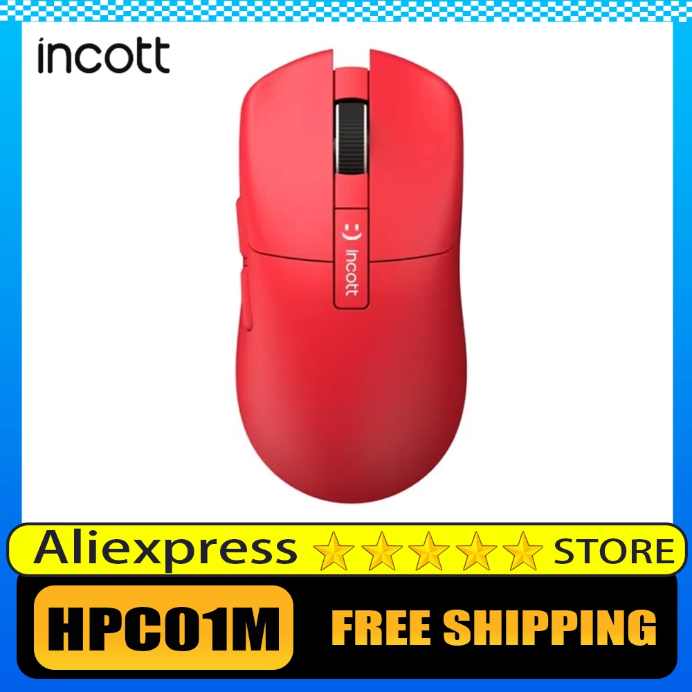 Incott-Hpc01m-Mouse-Sem-Fio-Paw3395-Sensor-Hot-Swap-Low-Delay-Jogos ...