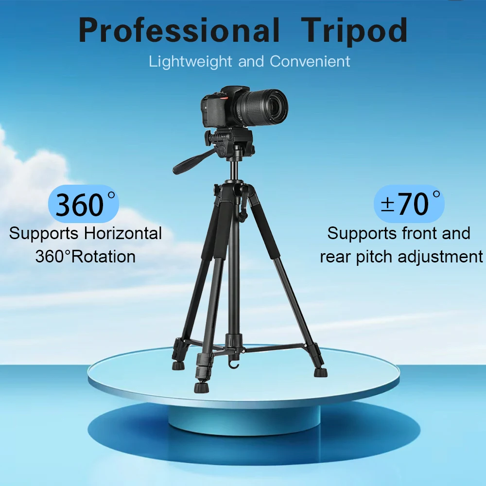 147cm-57-9-Adjustable-height-Tripod-for-Phone-Camera-DSLR-Canon-Nikon ...