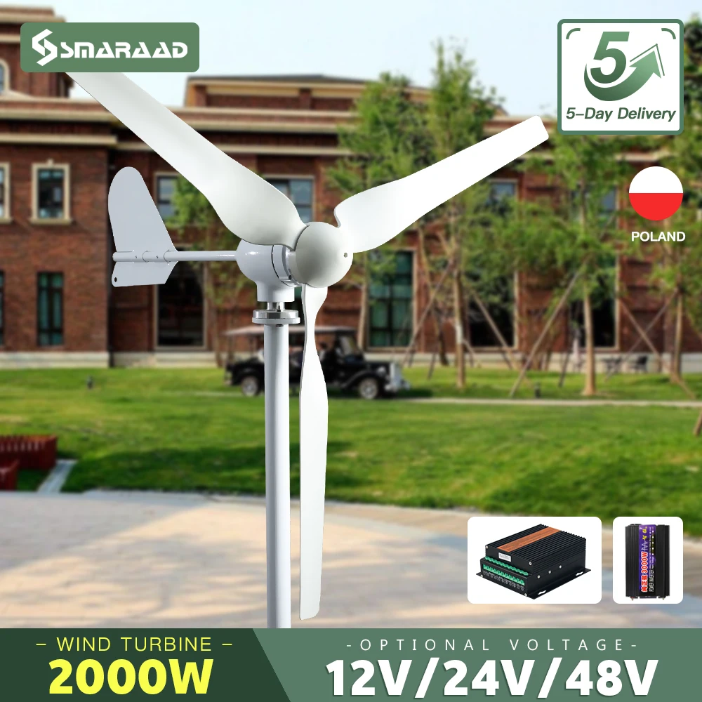 2000w-2kw-Horizontal-Wind-Turbine-Generator-48V-24V-12V-Free-Energy ...