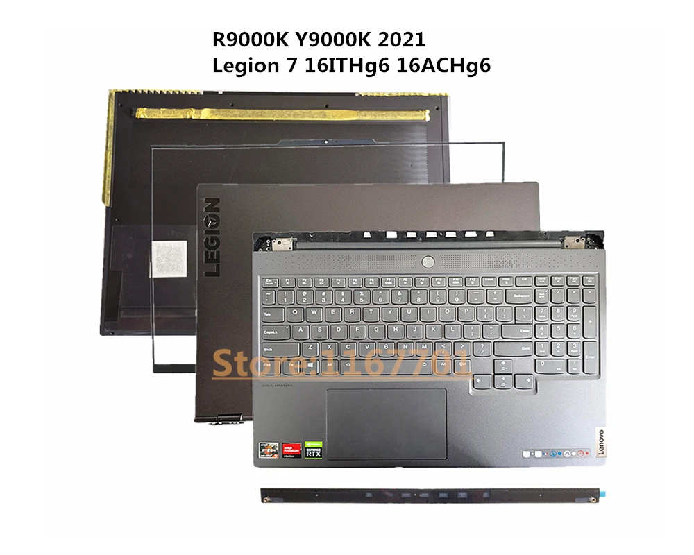 Laptop-Top-Bezel-Bottom-Case-Cover-Shell-RGB-Keyboard-LCD-Hinges-For ...