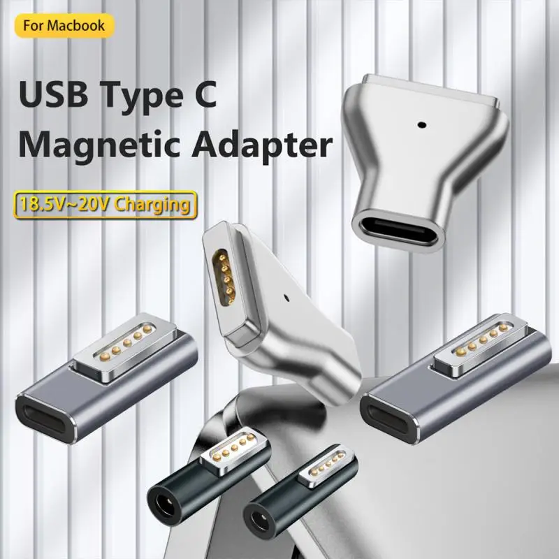 Magnetic-USB-C-Adapter-Type-C-DC5521-to-2-Magsafe1-Connector-PD-Quick ...