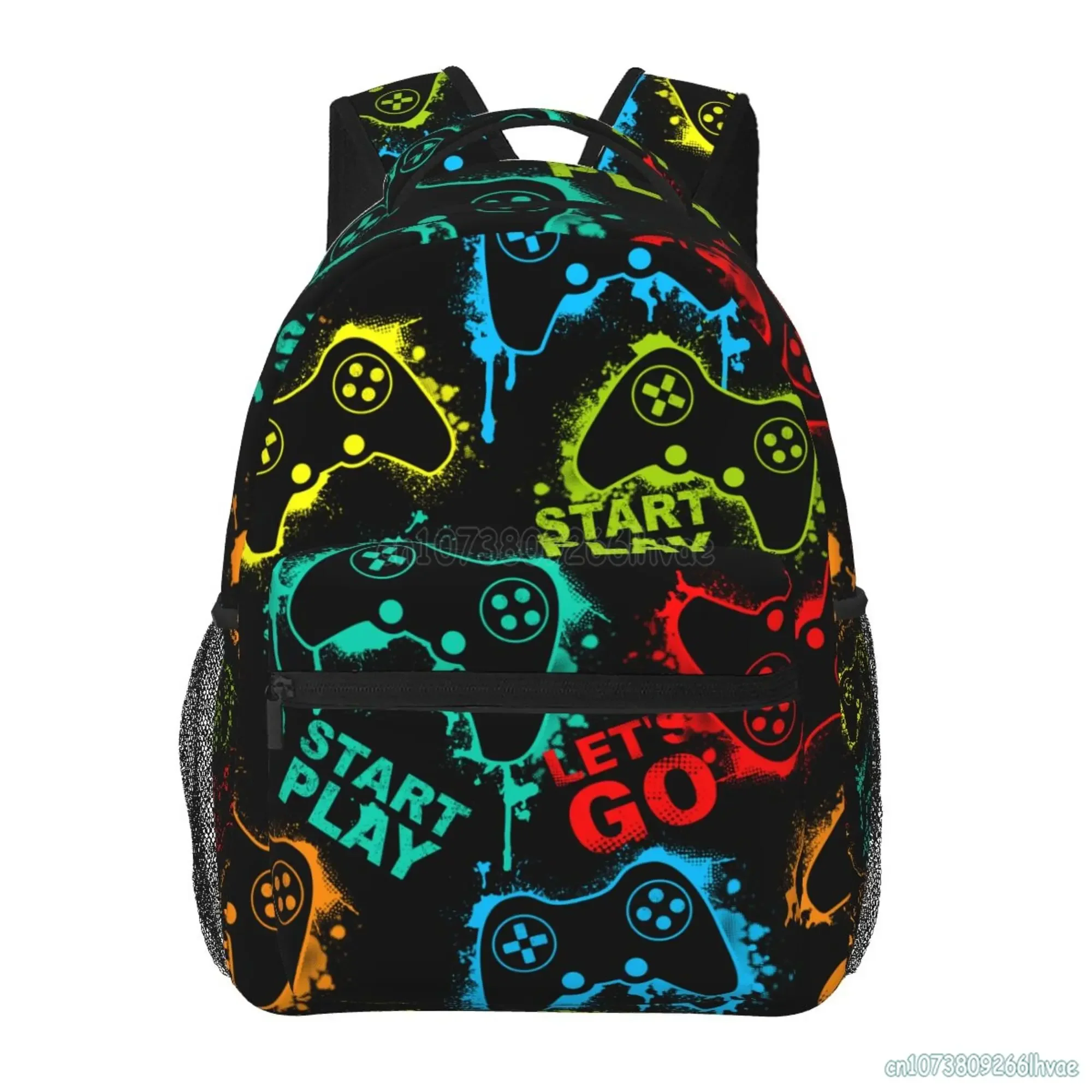 Video-Game-Gamer-Backpack-Boys-Girls-Durable-School-Computer-Bookbag ...