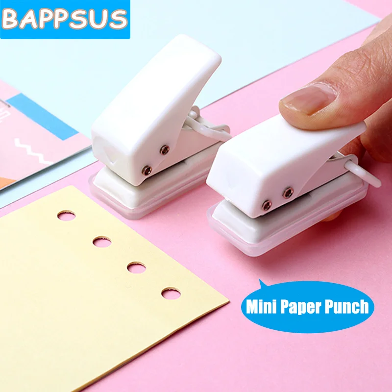 Mini-Single-Paper-Punch-Portable-One-Hole-Punch-Plastic-Binders-Office ...