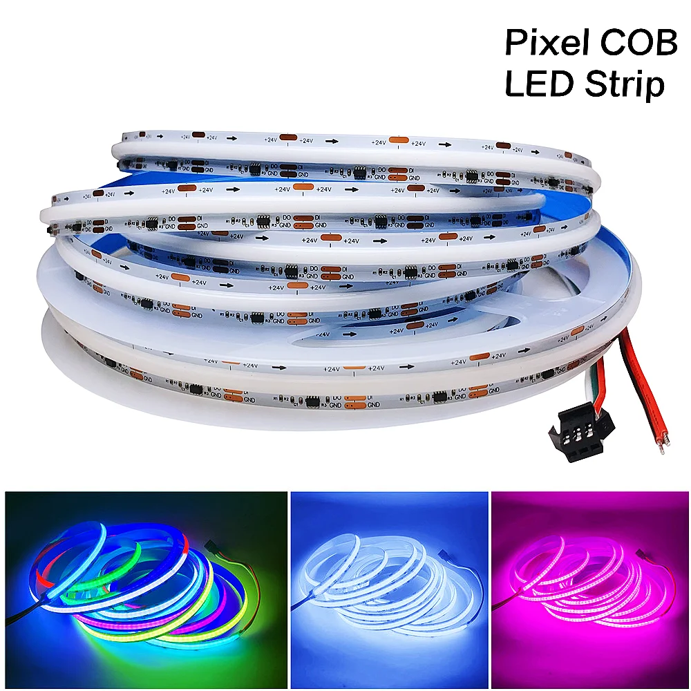 WS2811-COB-LED-Strip-Pixel-Addressable-RGB-Full-Dream-Color-5m-DC12V ...
