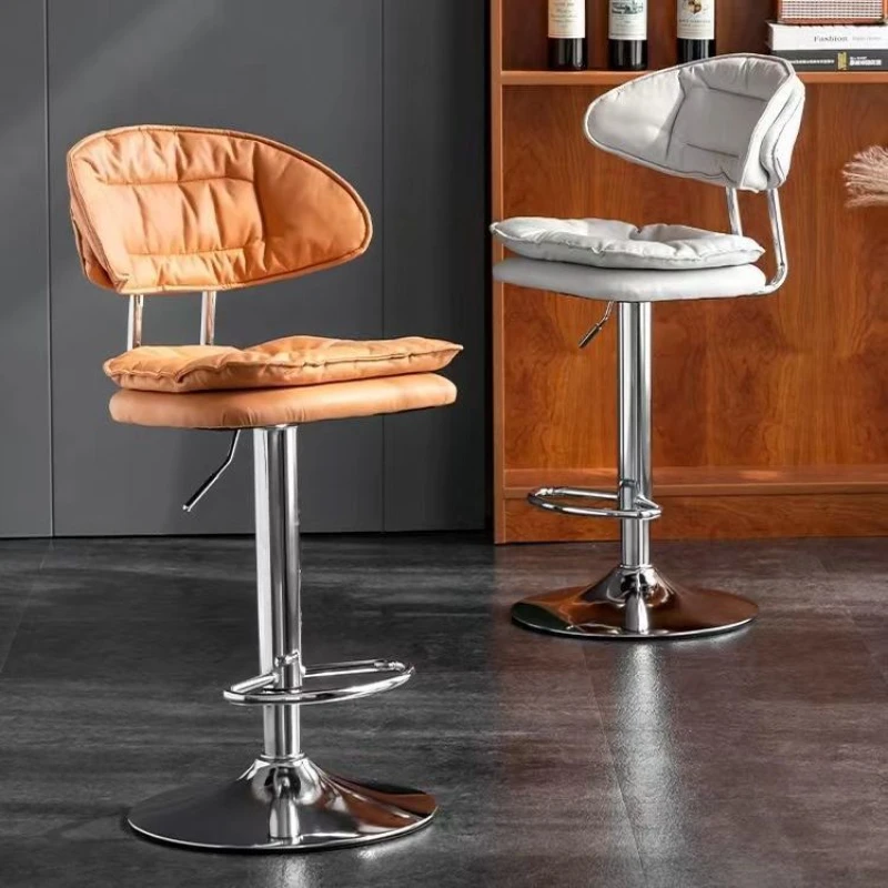 Modern-Minimalist-Rotating-High-Stools-Commercial-Bar-Chairs-with-Backrest-Multi-purpose ...
