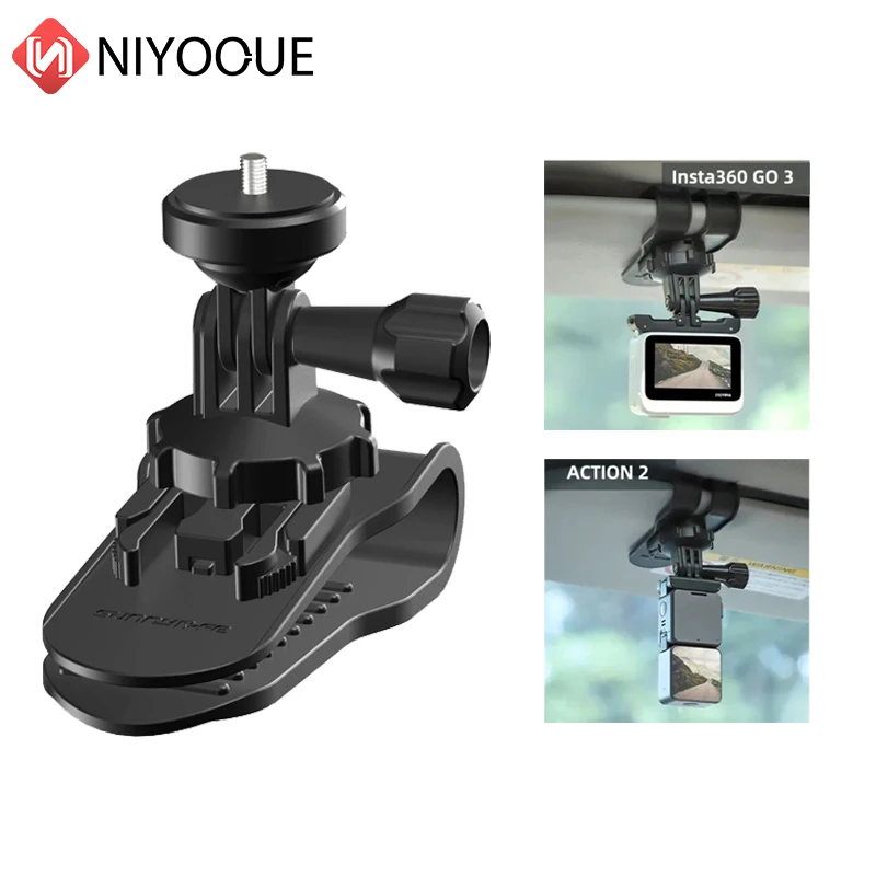 Sun-Visor-Camera-Mount-Quick-Release-Holder-Cell-Phone-Vlog-Bracket-360 ...