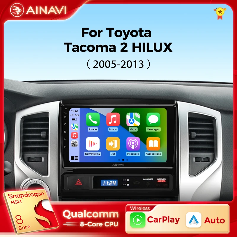 Ainavi-reproductor-Multimedia-de-Radio-para-coche-Toyota-Tacoma-2-N200-Hilux-2005-2013-Carplay ...