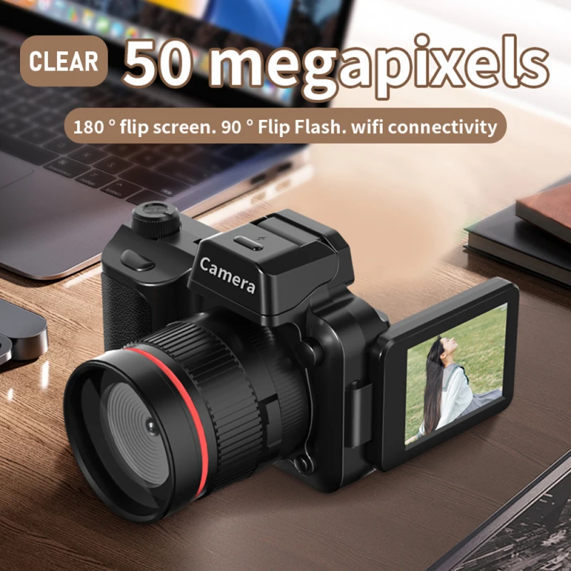 4K Digital Camera WiFi Digital Video Camera 2.2 Inch Rotatable Screen ...