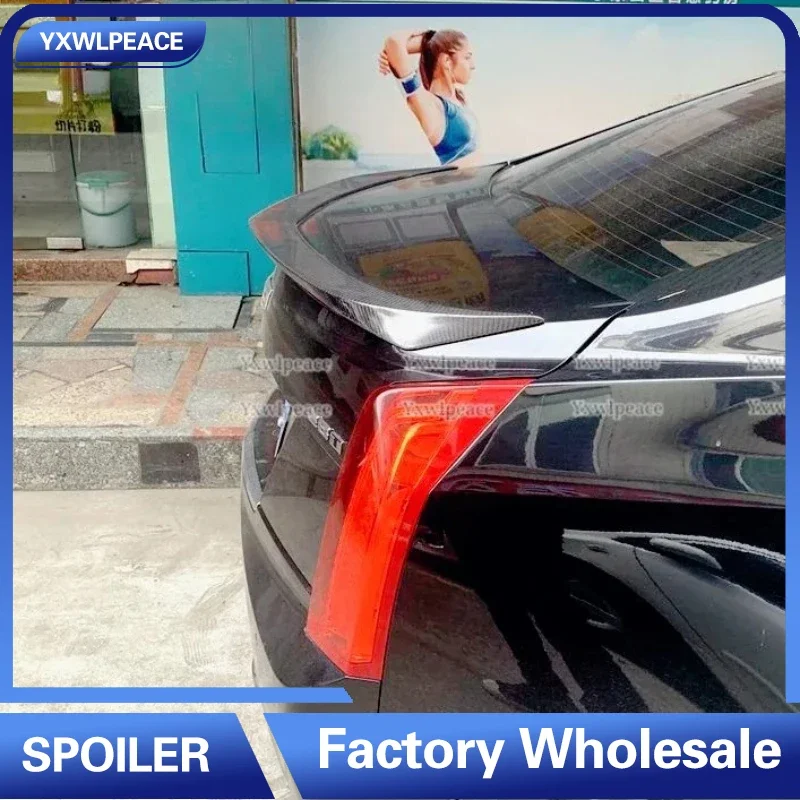 For Cadillac ATS 2014 - 2018 2019 V Style Spoiler ABS Material ...