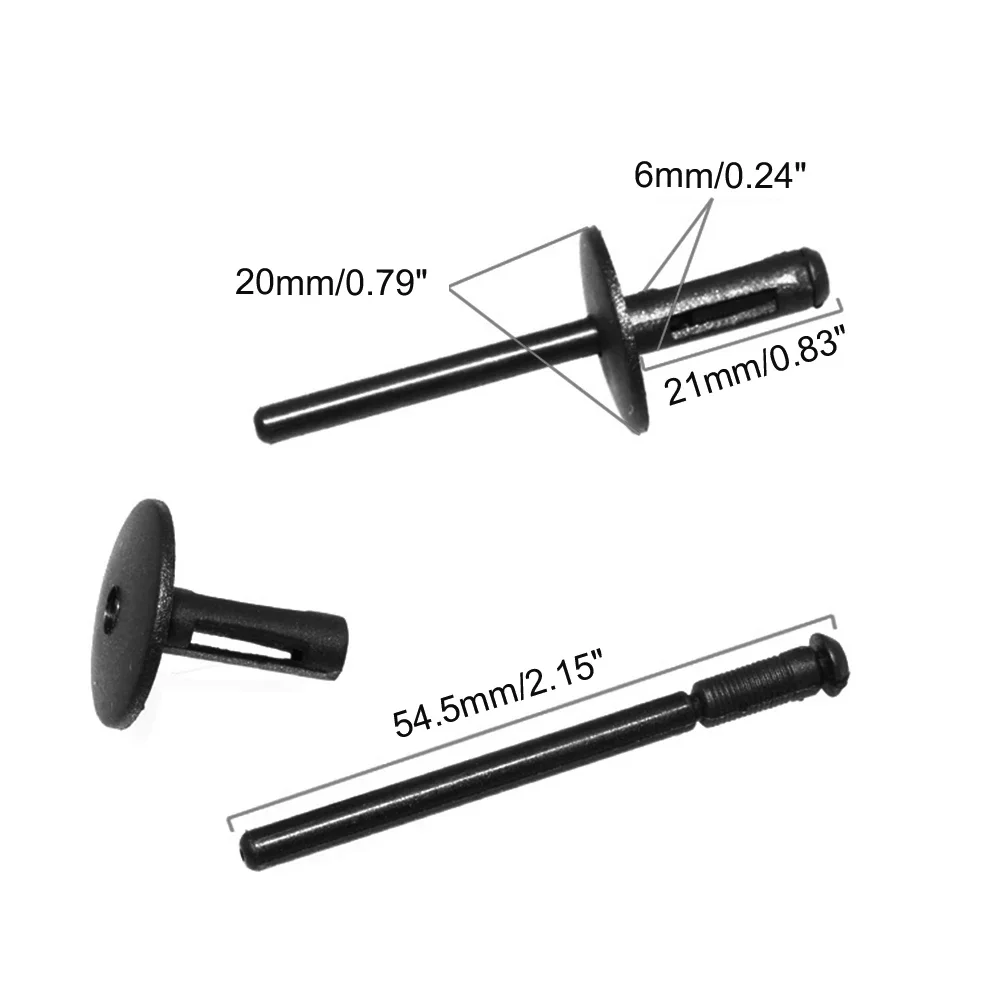 Rocker Panel Clips 20Pcs 6mm Car Retaining Rivets Bumper Fender ...