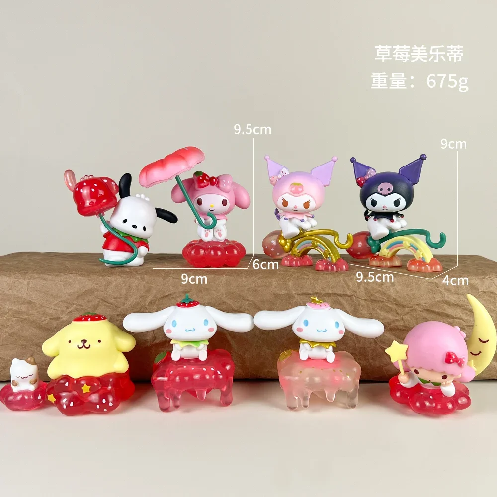 4-6-8-9pcs-Kawaii-MINISO-Sanrio-Anime-Figure-Cinnamoroll-Kuromi-Doll ...