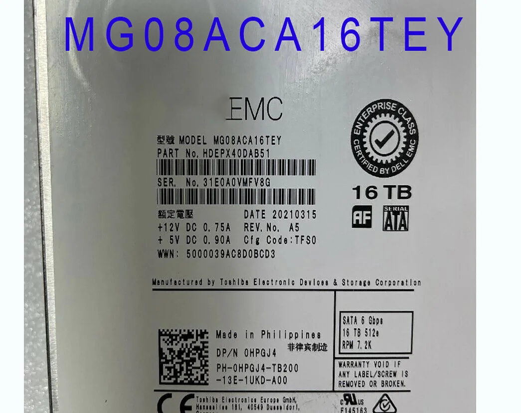 Dell-HPGJ4-0HPGJ4-16TB-7-2K-SATA-3-5-6Gbps-MG08ACA16TEY-Hard-Disk-Free ...