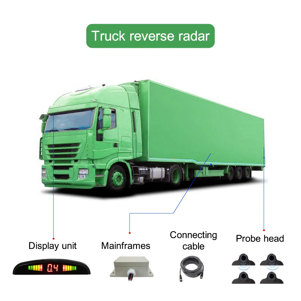 12v-24V-Truck-Reversing-Radar-System-With-4-Waterproof-Parking-Sensors ...