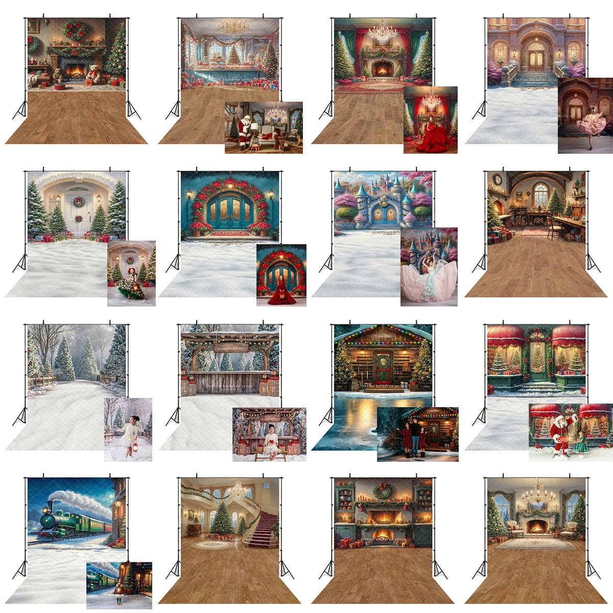 Xmas-Fireplace-House-Backdrops-Kids-Family-Photography-Child-Baby ...