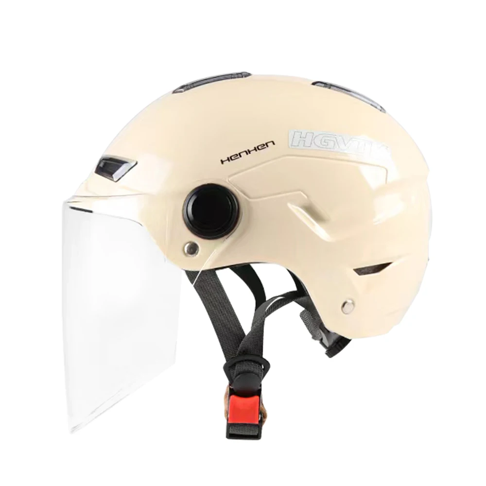 With-Reflective-Sticker-Motorcycle-half-Helmets-Clear-Lens-Riding ...