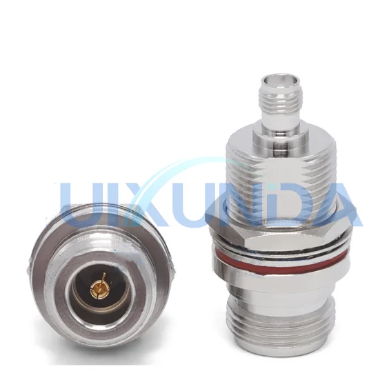 2pcs-N-type-female-to-SMA-female-with-nut-fixed-waterproof-aluminum ...