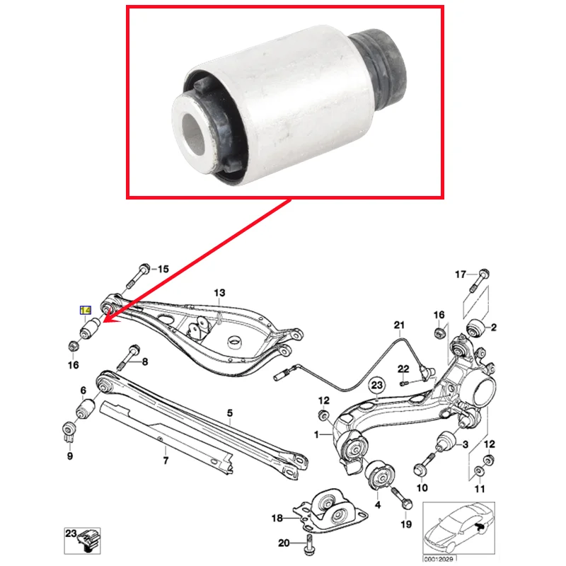 Bucha-do-bra-o-de-controle-traseiro-para-BMW-E36-E46-316i-318i-320i ...