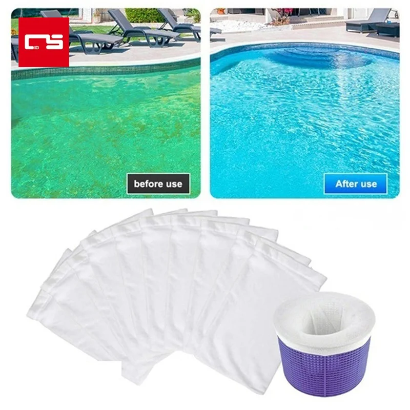 5-10-Pack-Pool-Skimmer-Socks-Cleans-Debris-and-Leaves-Baskets-Filters ...