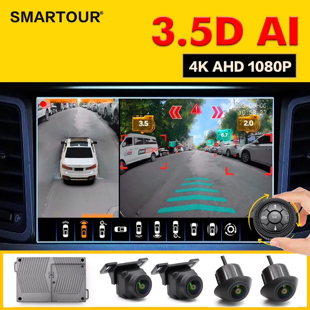 Car-AHD-3-5D-AI-360-Degree-Surround-View-System-Driving-With-Bird-View ...